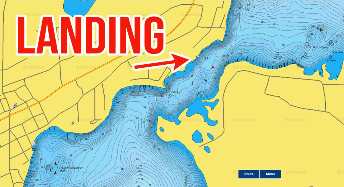 Navionics lake map