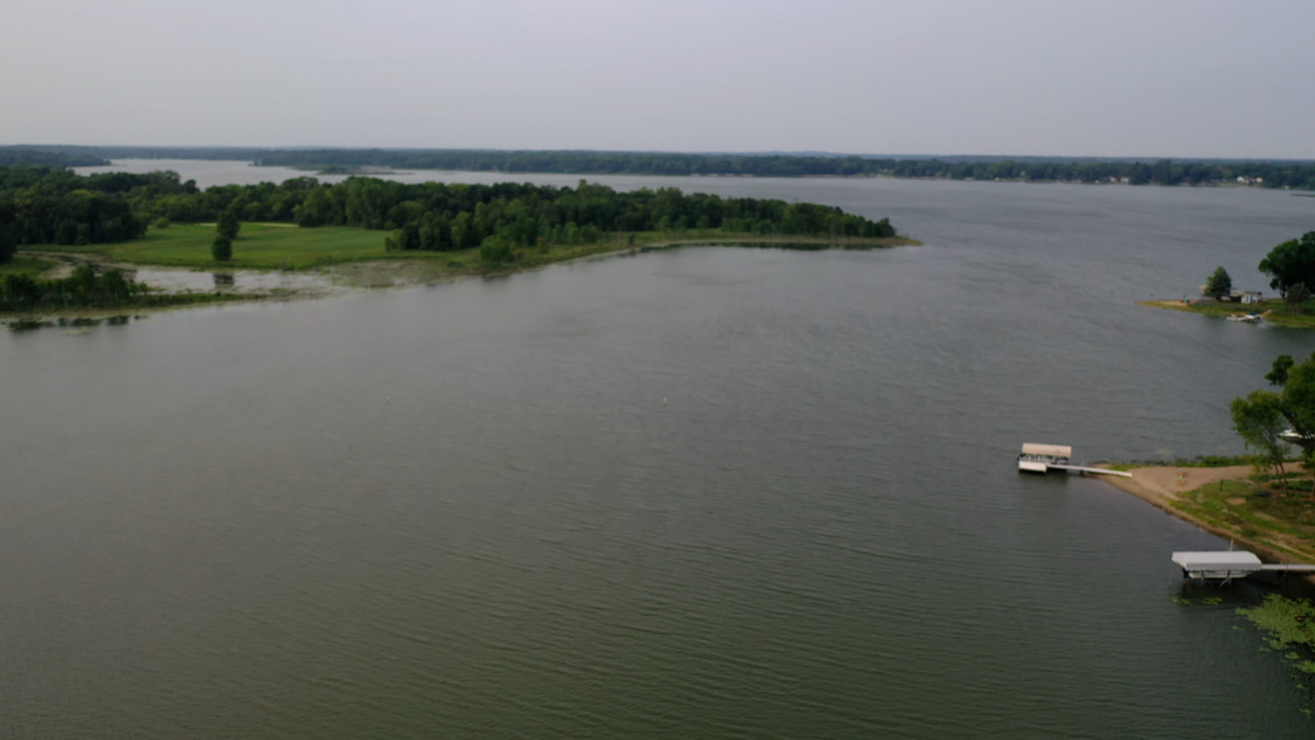 Looking southwest from landing
