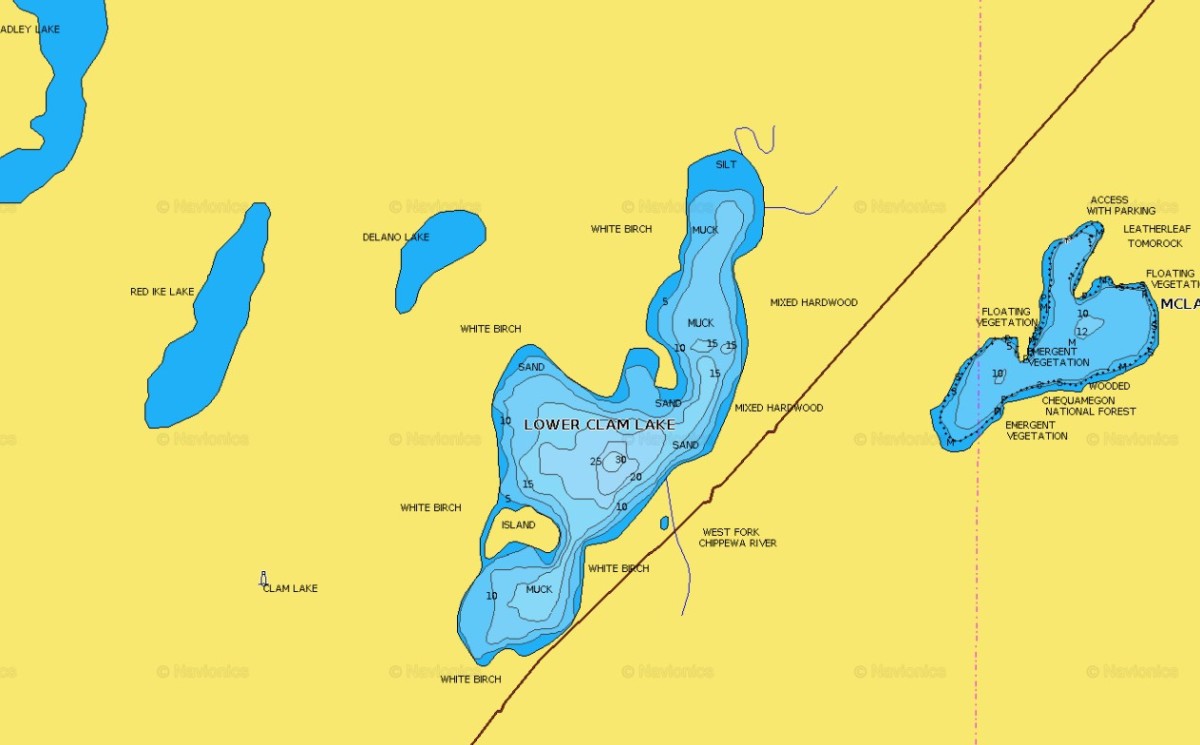 Navionics lake map